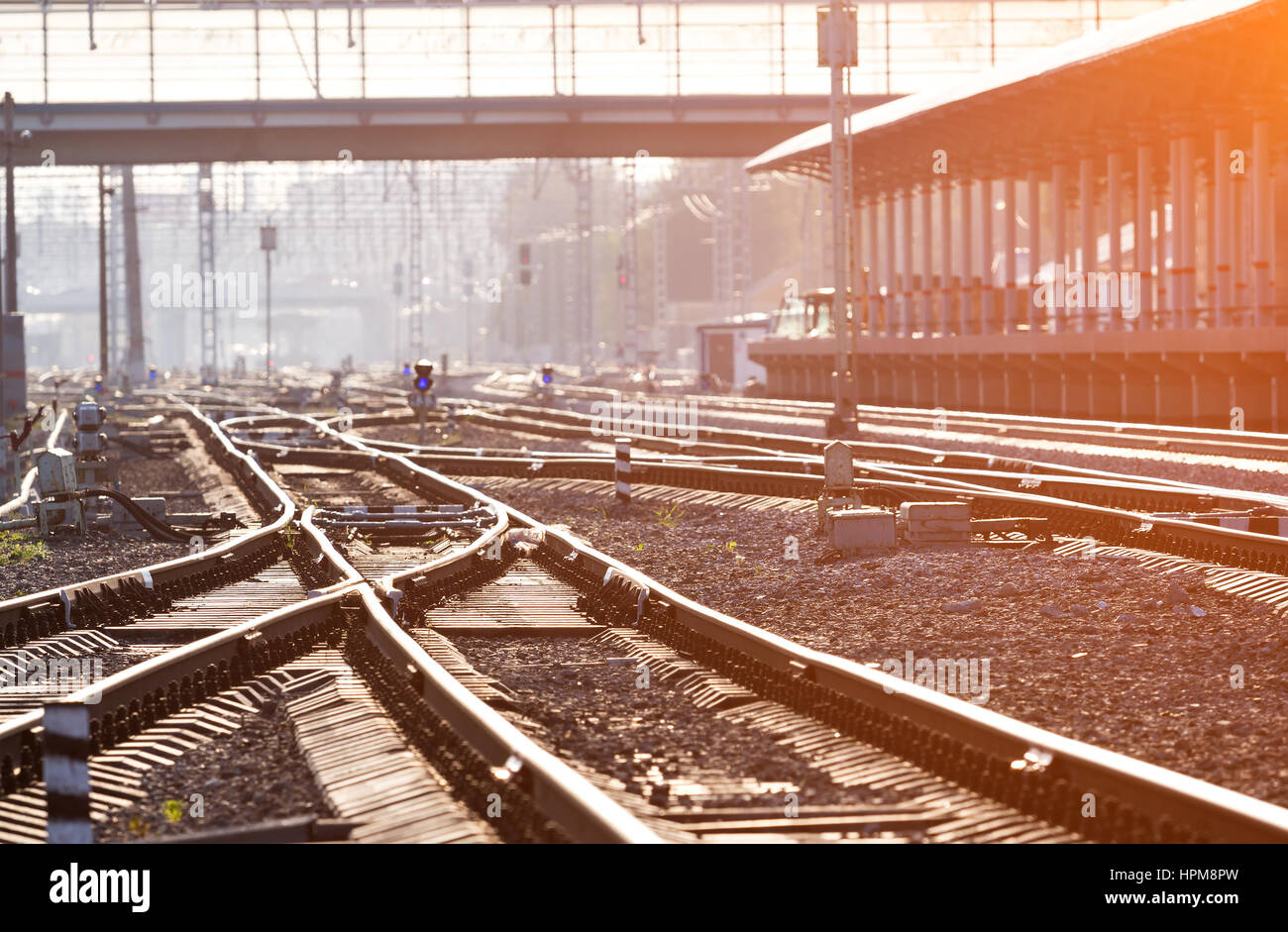 Rail junction hi-res stock photography and images - Alamy
