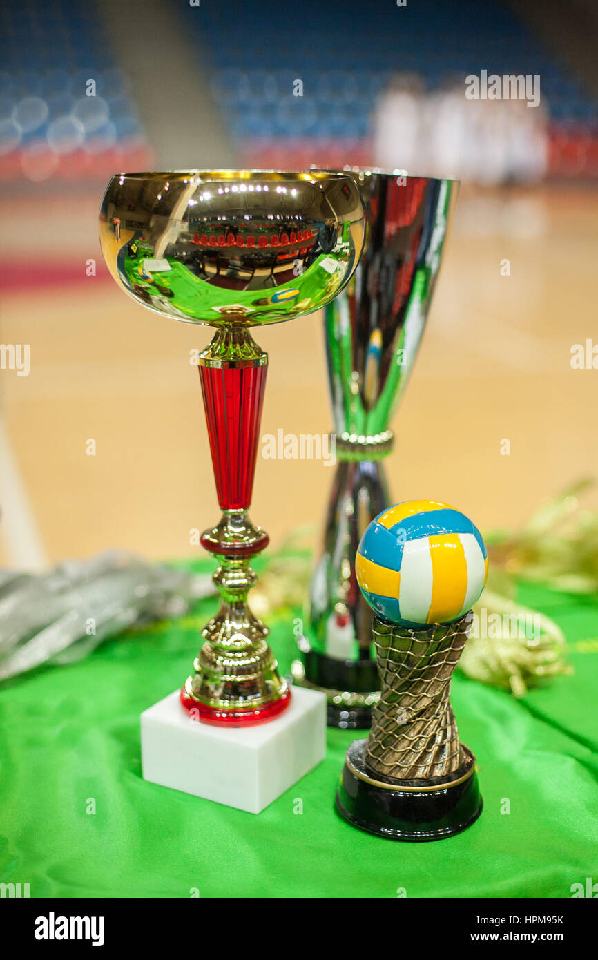 Football cup on pedestal High Resolution Stock Photography and Images ...
