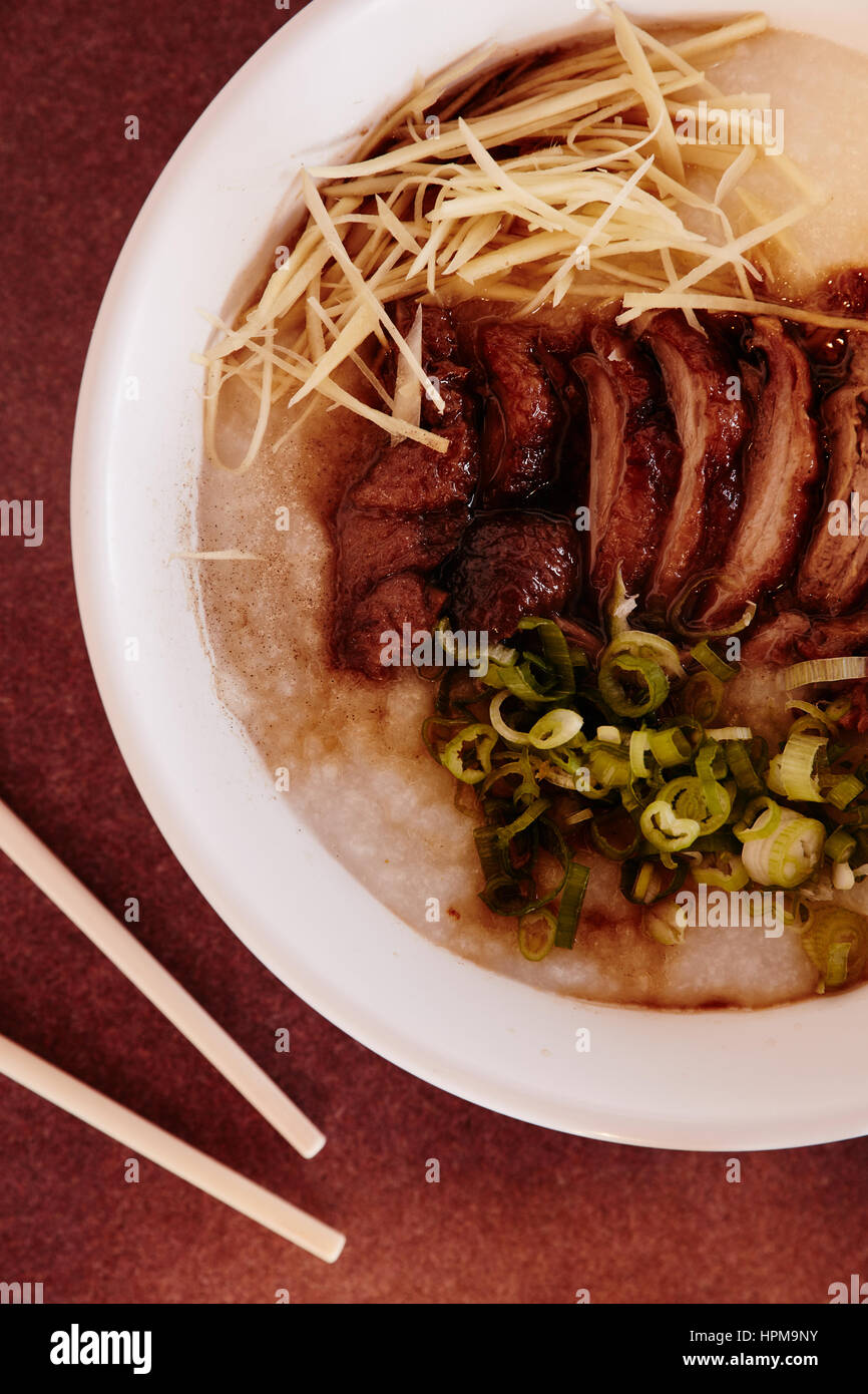 Duck Congee - Rice porridge, duck Stock Photo - Alamy