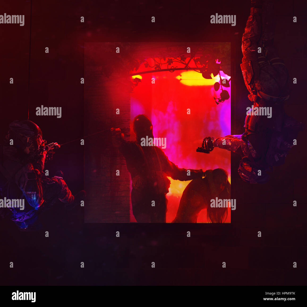 hostage rescue counter-terrorist operation Stock Photo - Alamy