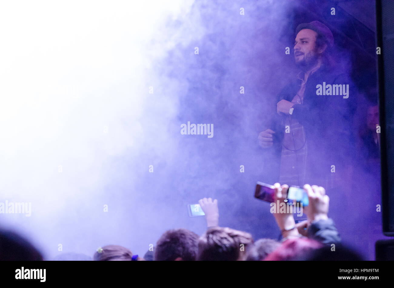 Slatkaristika singing on stage in Veles, R. Macedonia Stock Photo - Alamy