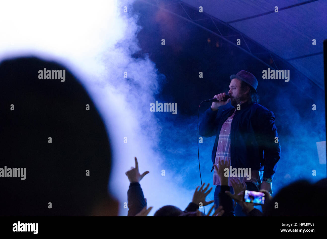 Slatkaristika singing on stage in Veles, R. Macedonia Stock Photo - Alamy