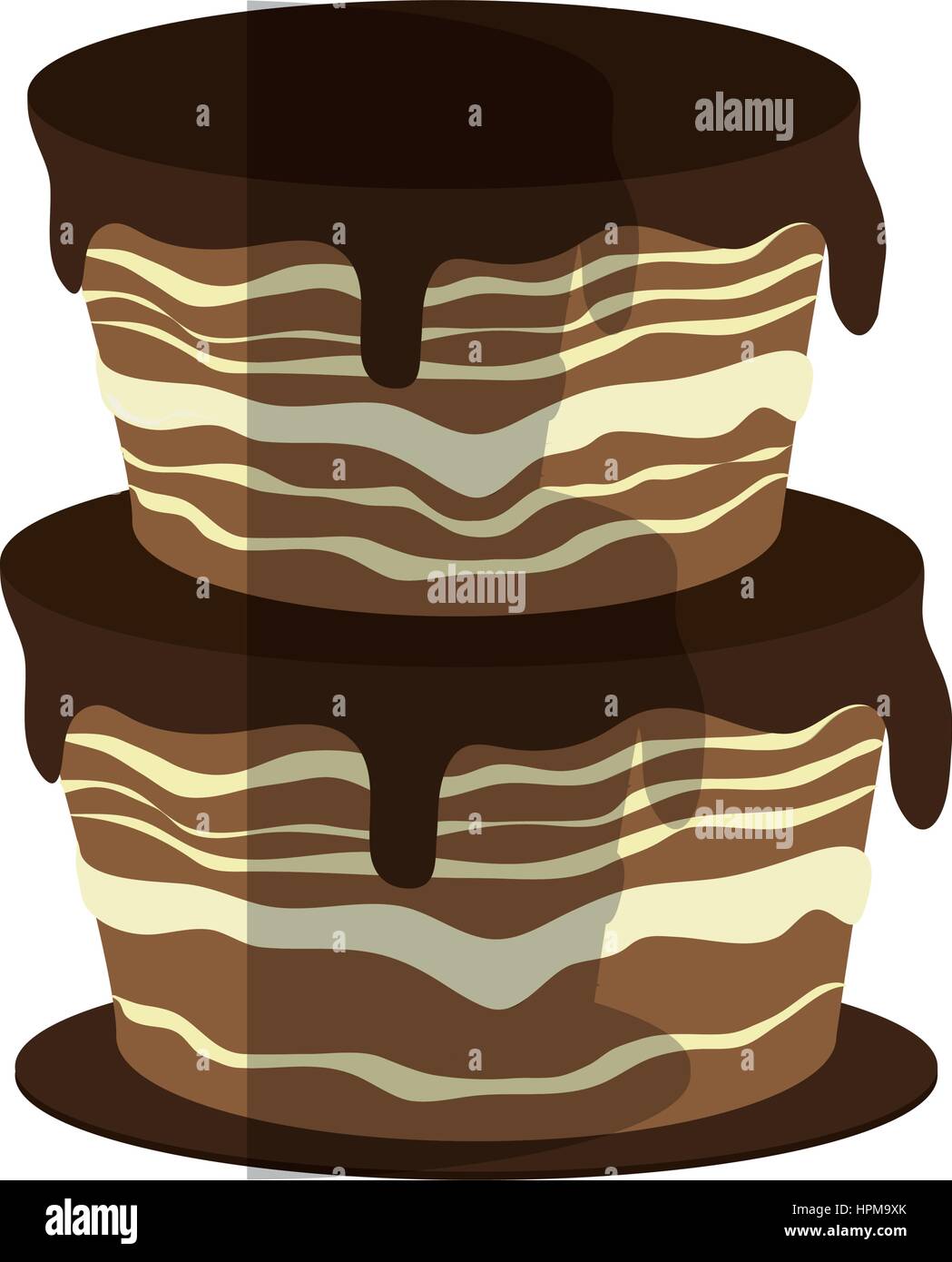 chocolate cake icon Stock Vector Image & Art - Alamy
