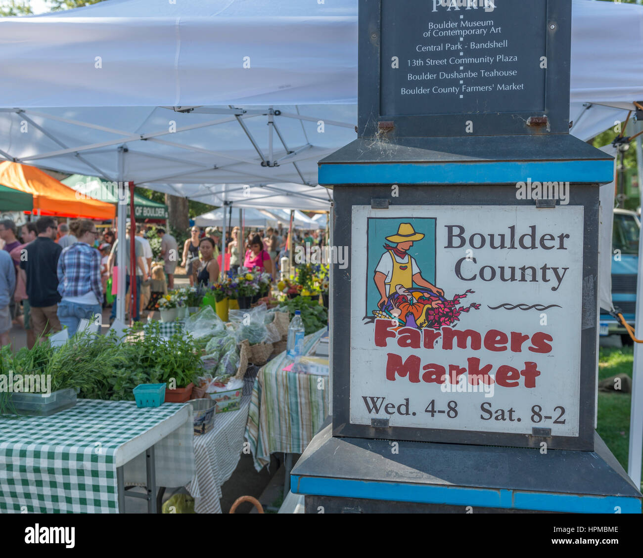 Farmers market at Boulder. Colorado. USA Stock Photo - Alamy