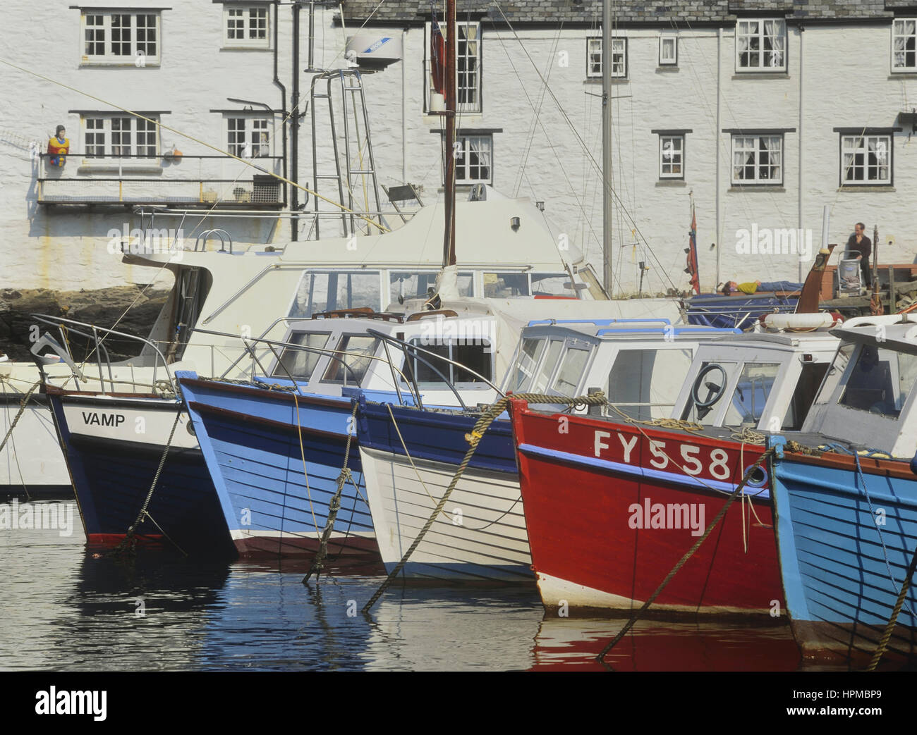 Polperro harbour. Cornwall. England. UK Stock Photo - Alamy