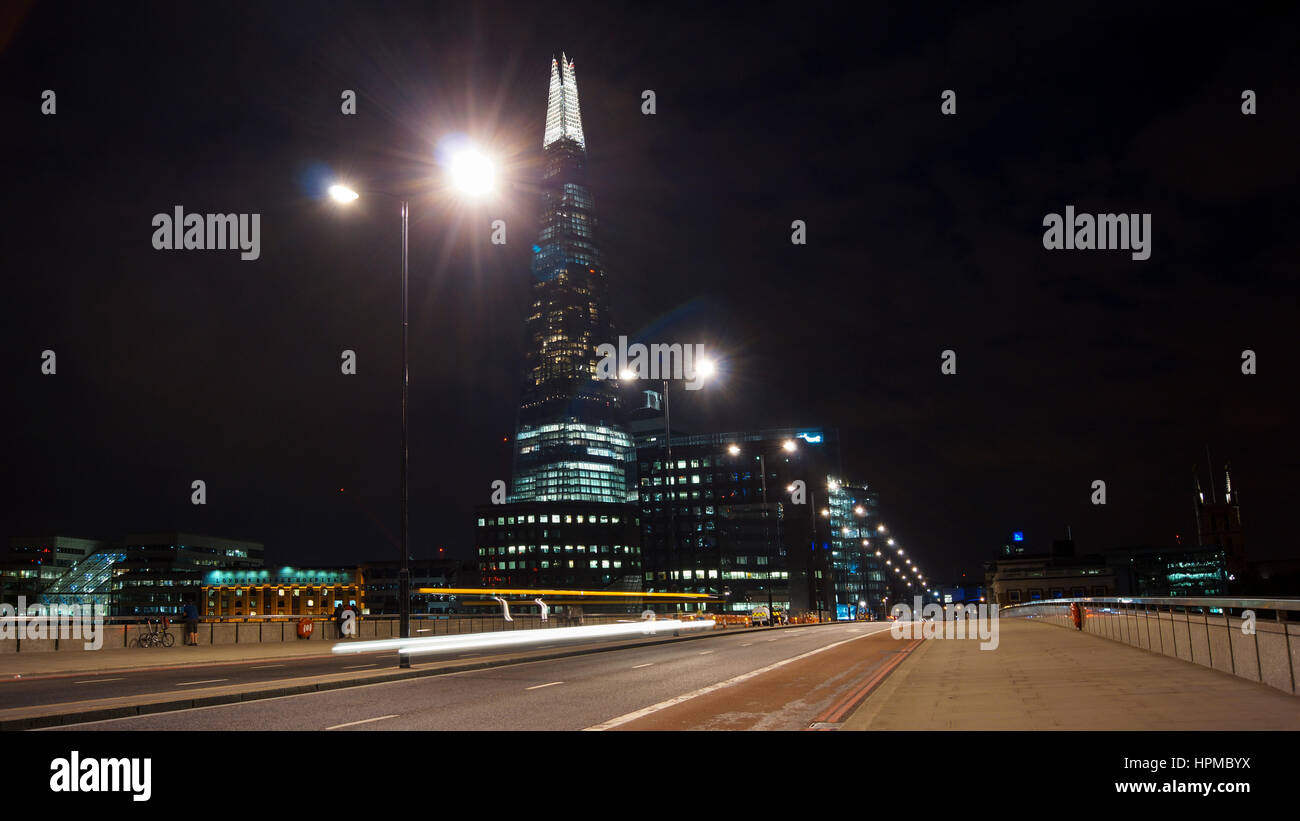 Traffic cars with The Shard in background, LONDON, ENGLAND Stock Photo ...