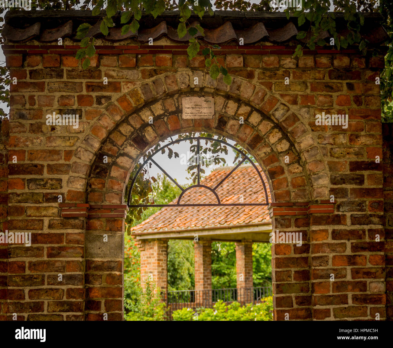 Entrance to Easingwold Memorial Park, Yorkshire, UK Stock Photo - Alamy