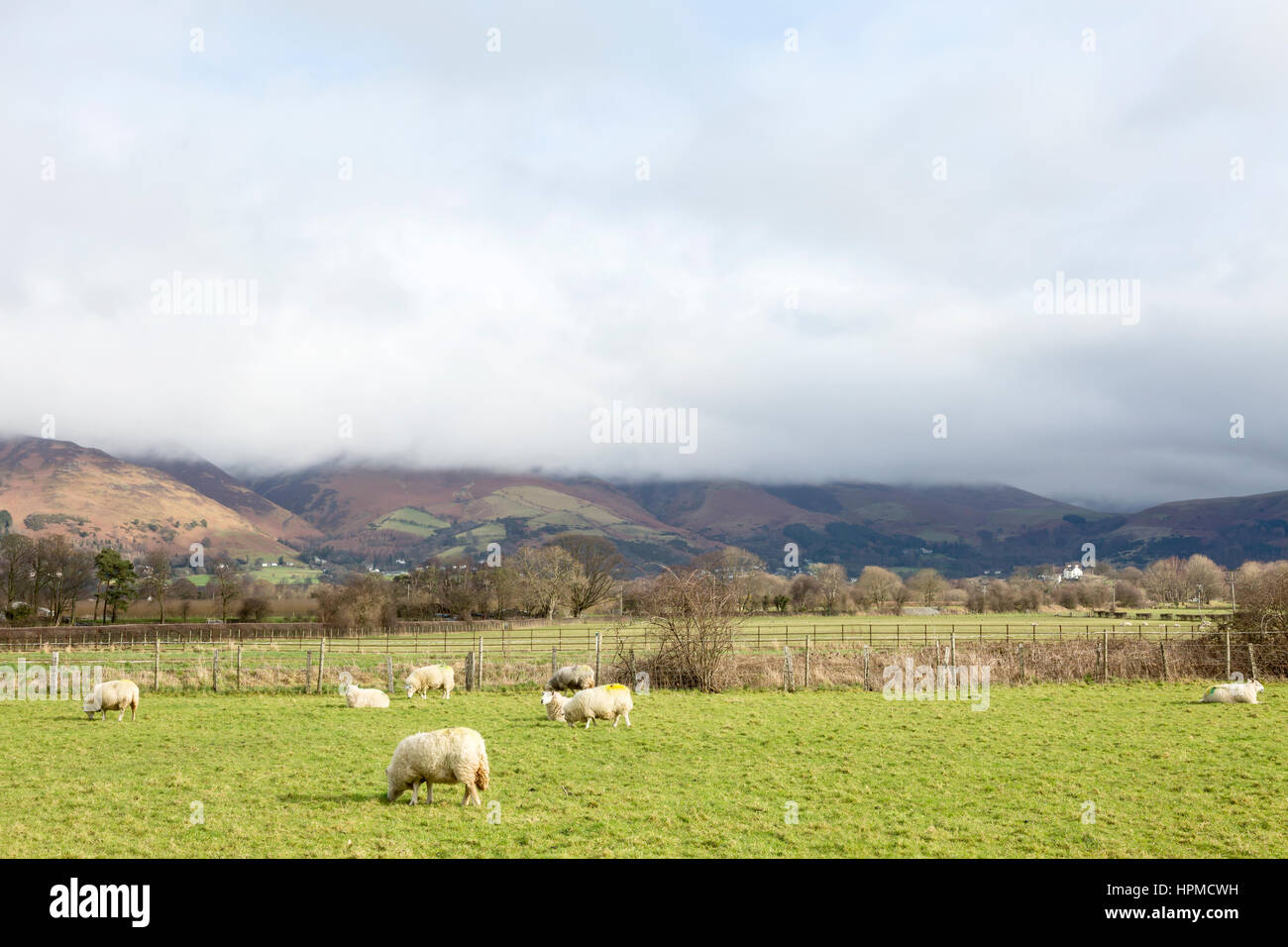 Traditional Cumbrian Landscape. The mixture of sunshine and promise of ...