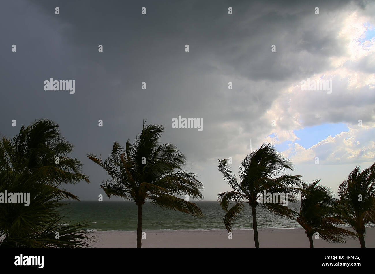 Thunderclouds above the Gulf of Mexico in Fort Myers Beach and the ...