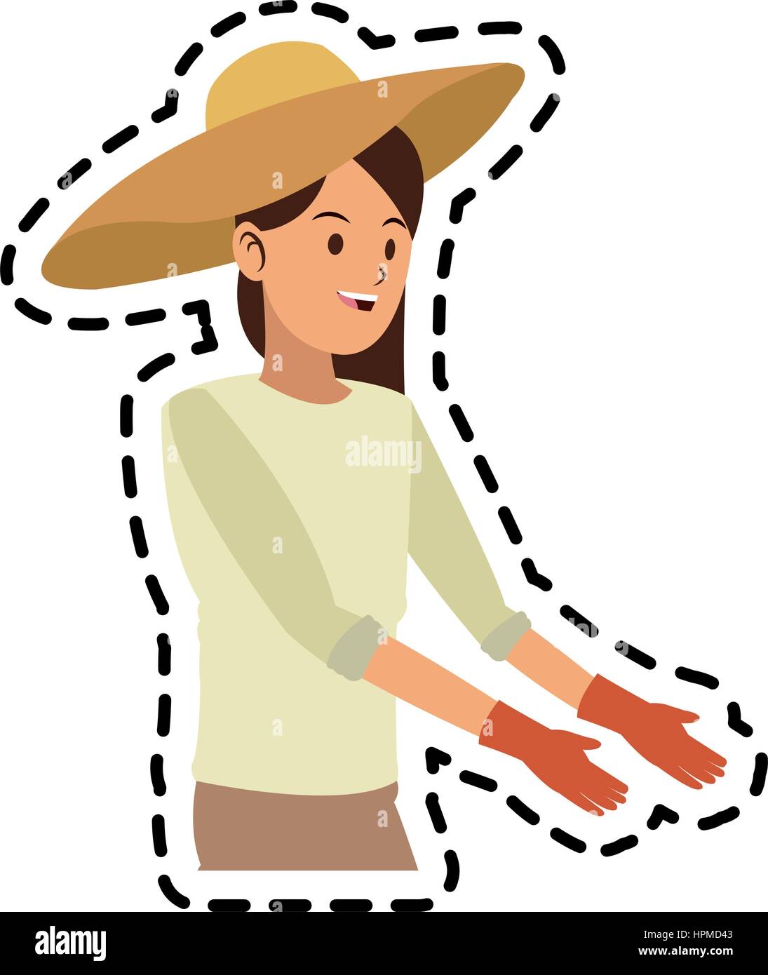 happy pretty woman icon image Stock Vector Image & Art - Alamy