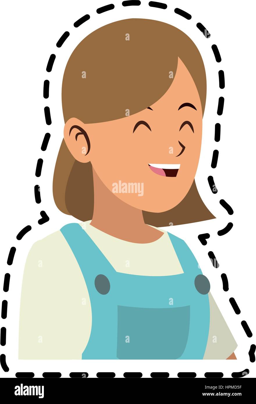 happy pretty woman icon image Stock Vector Image & Art - Alamy