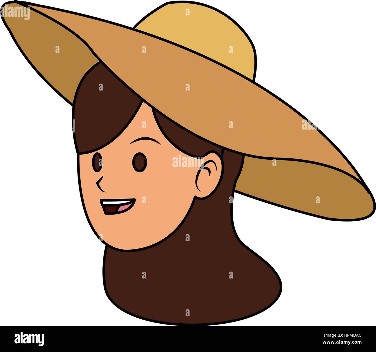 happy pretty woman icon image Stock Vector Image & Art - Alamy