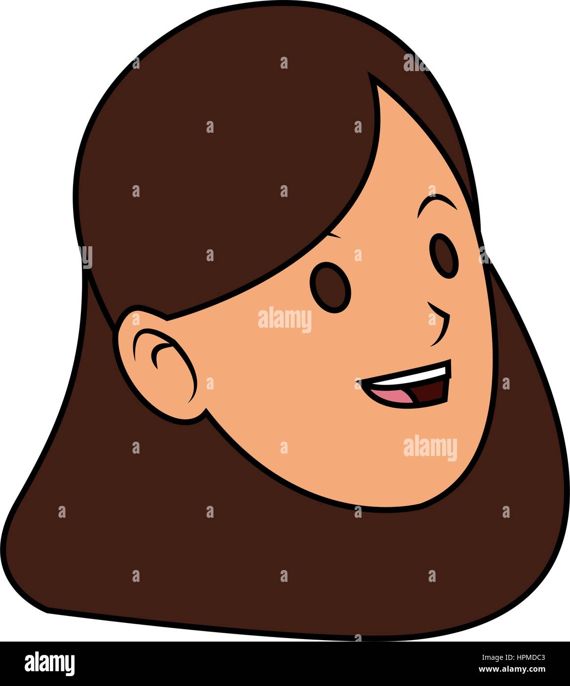 happy pretty woman icon image Stock Vector Image & Art - Alamy