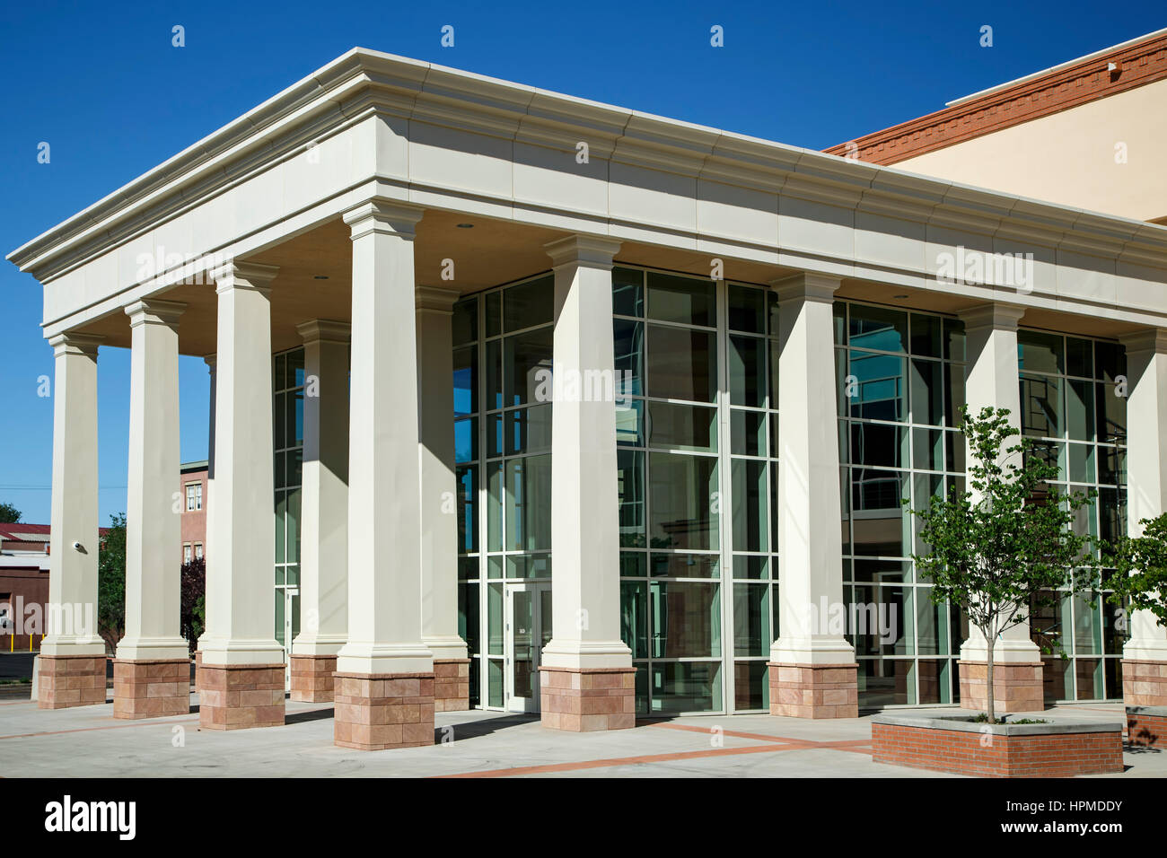 Judge Steve Herrera Courthouse, Santa Fe, New Mexico USA Stock Photo ...