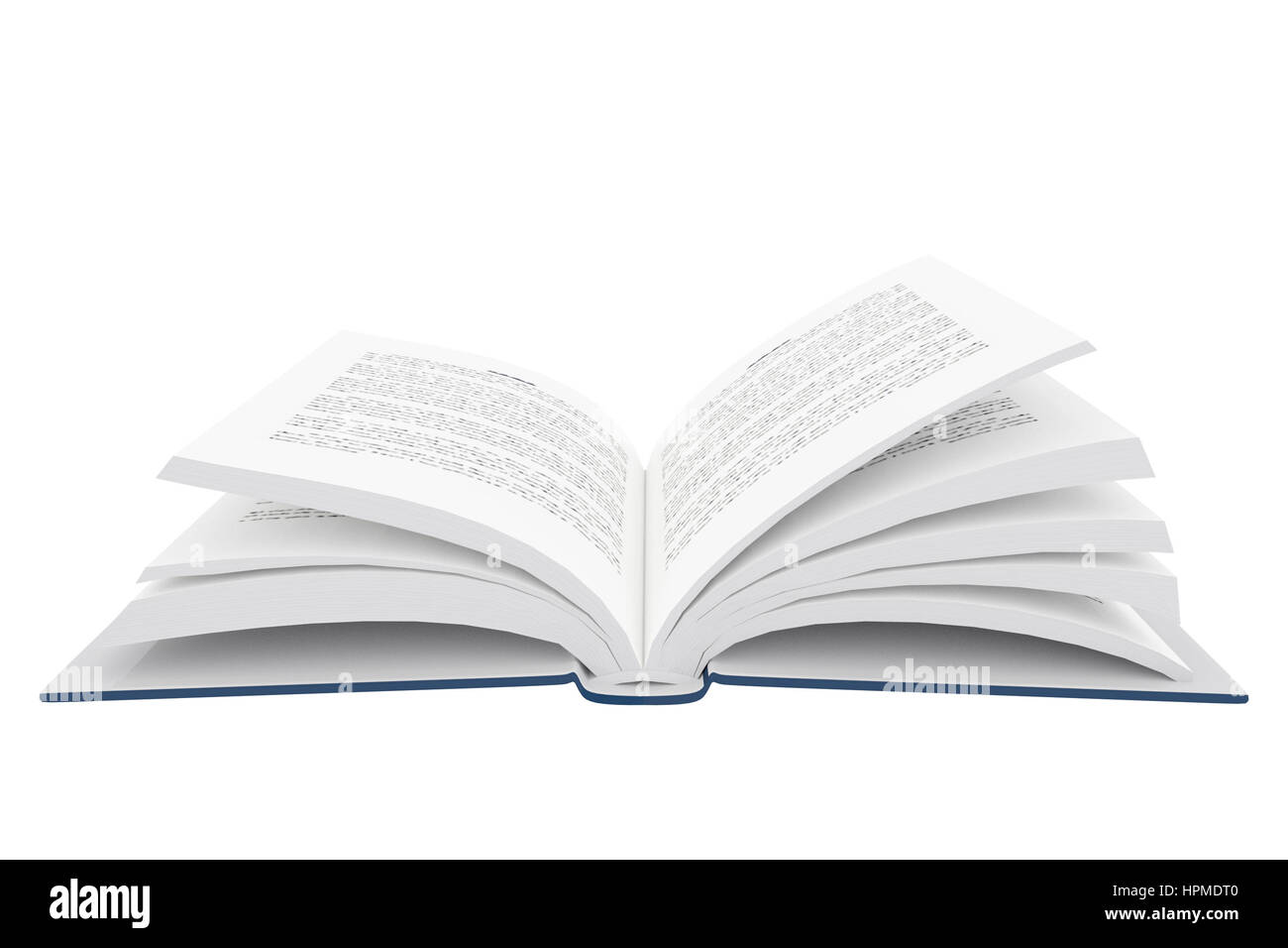 3D rendering of an open book isolated on white background Stock Photo ...