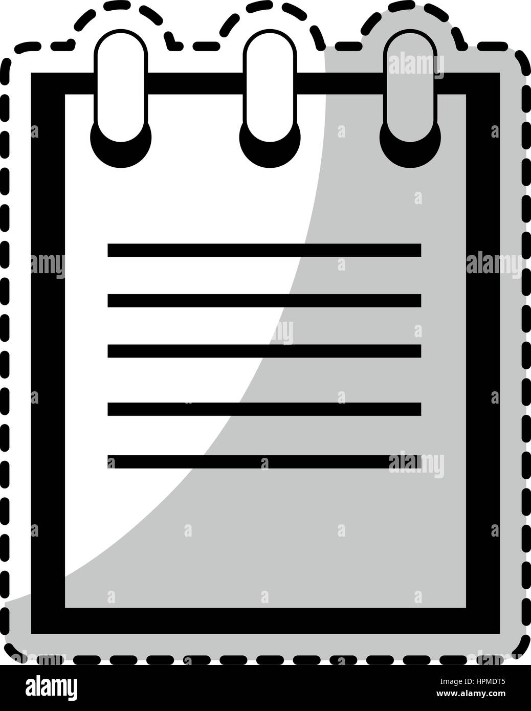 notepad pictogram icon image Stock Vector Image & Art - Alamy