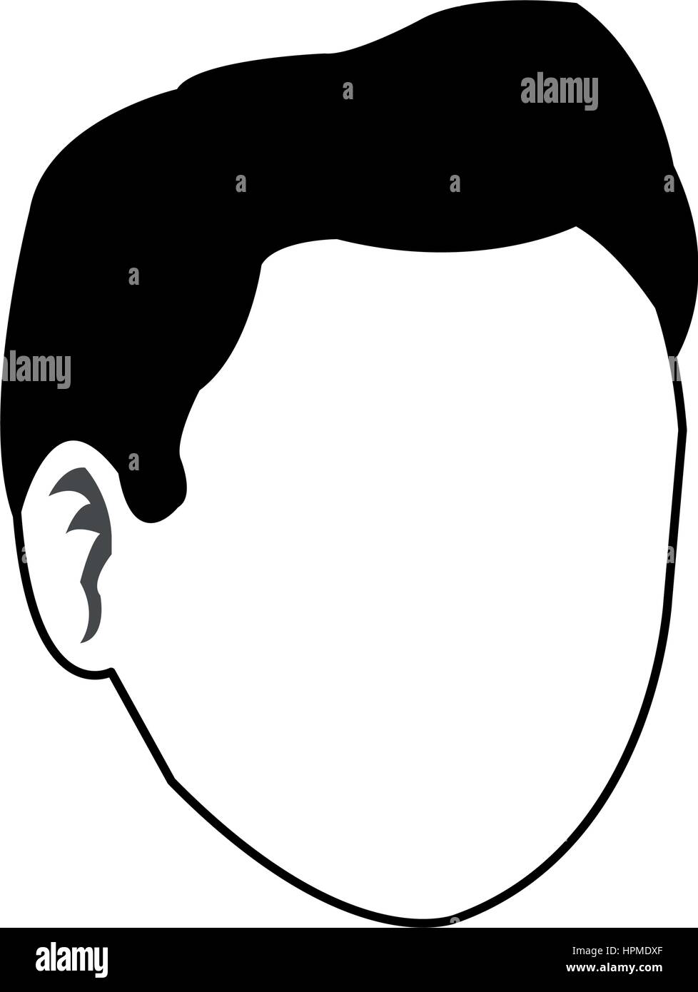 faceless head of man icon image Stock Vector Image & Art - Alamy
