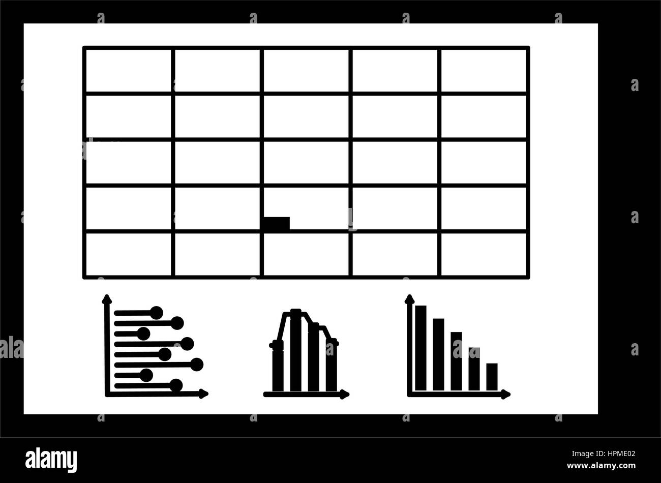 graph chart icon image Stock Vector Image & Art - Alamy