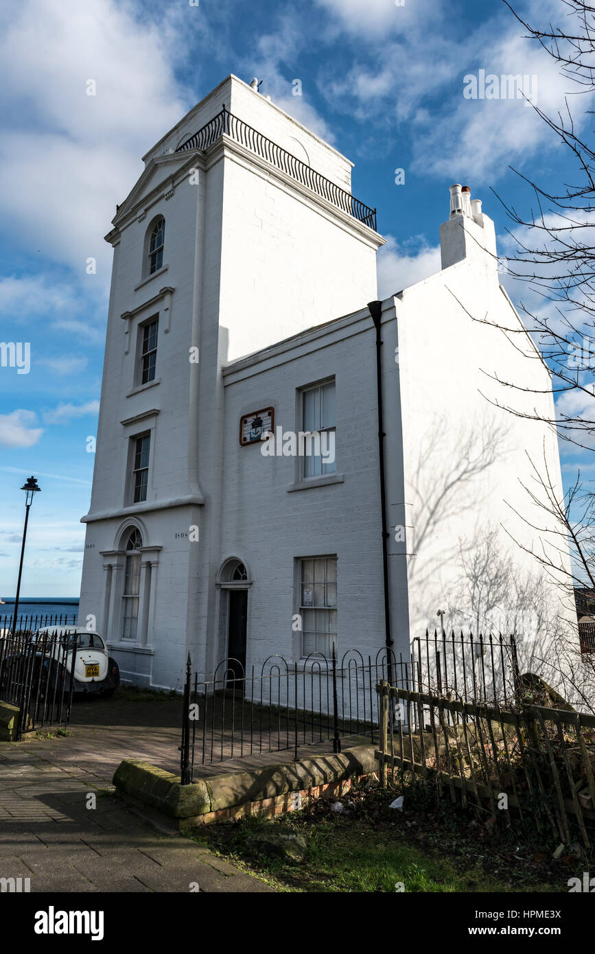 High Light Lighthouse, North Shields Stock Photo - Alamy
