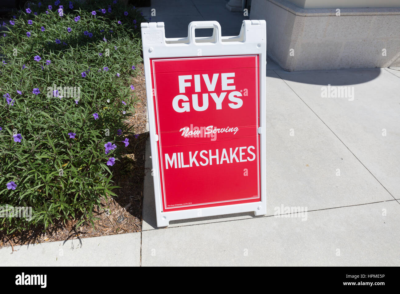 Five Guys restaurant in Coconut Point, Florida Stock Photo - Alamy