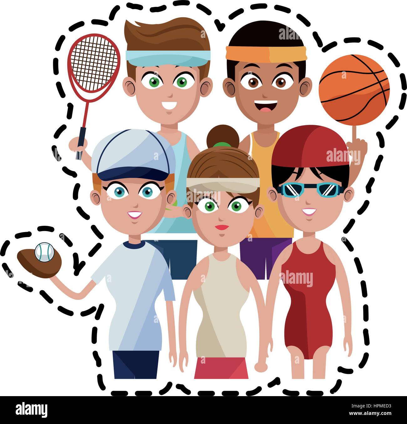 assorted sports people icon image Stock Vector Image & Art - Alamy