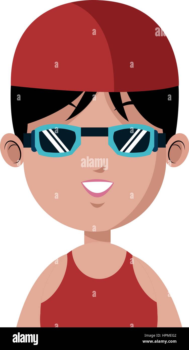 swimmer cartoon icon image Stock Vector Image & Art - Alamy