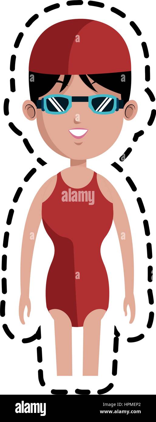 swimmer cartoon icon image Stock Vector Image & Art - Alamy
