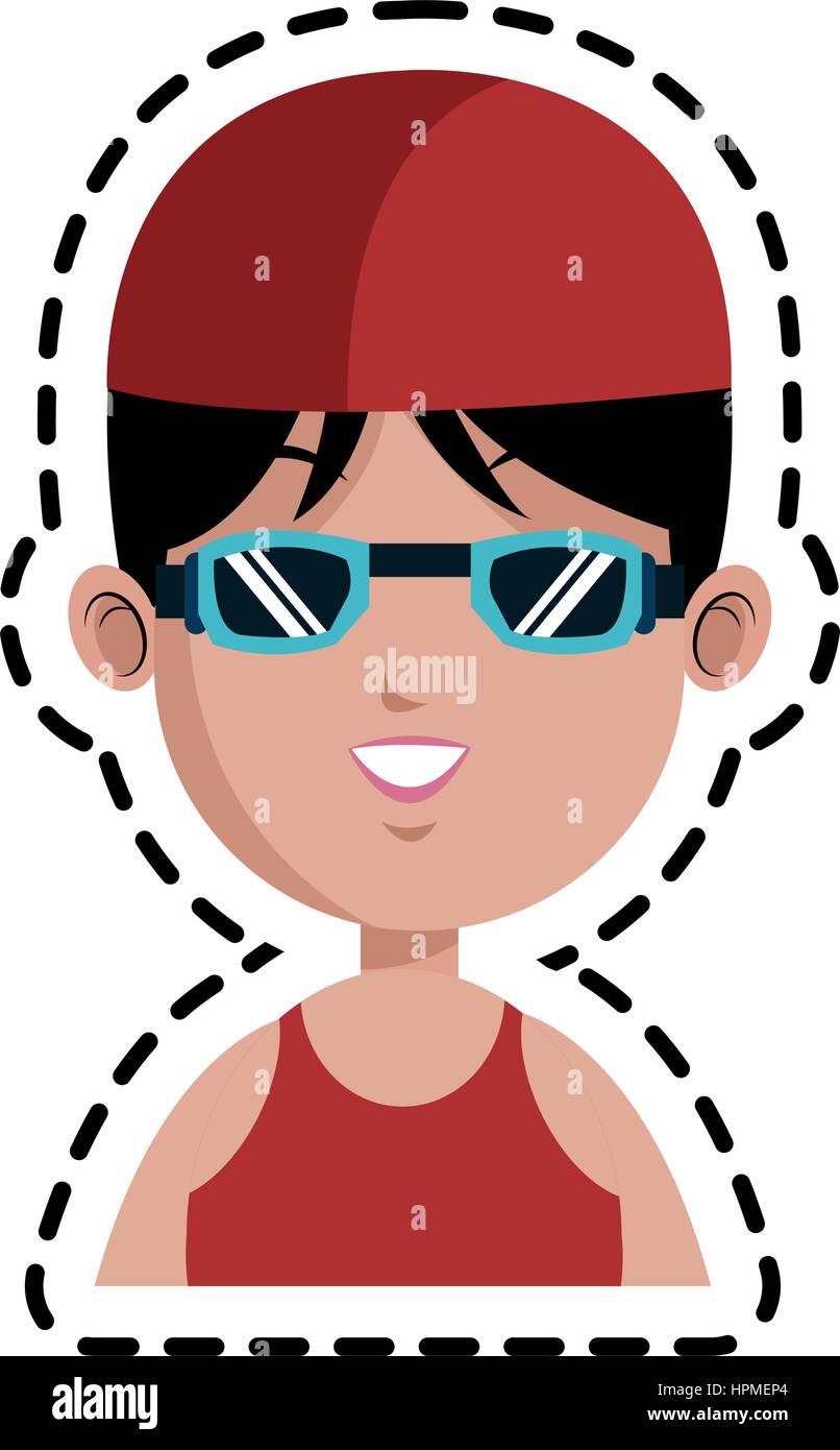 swimmer cartoon icon image Stock Vector Image & Art - Alamy