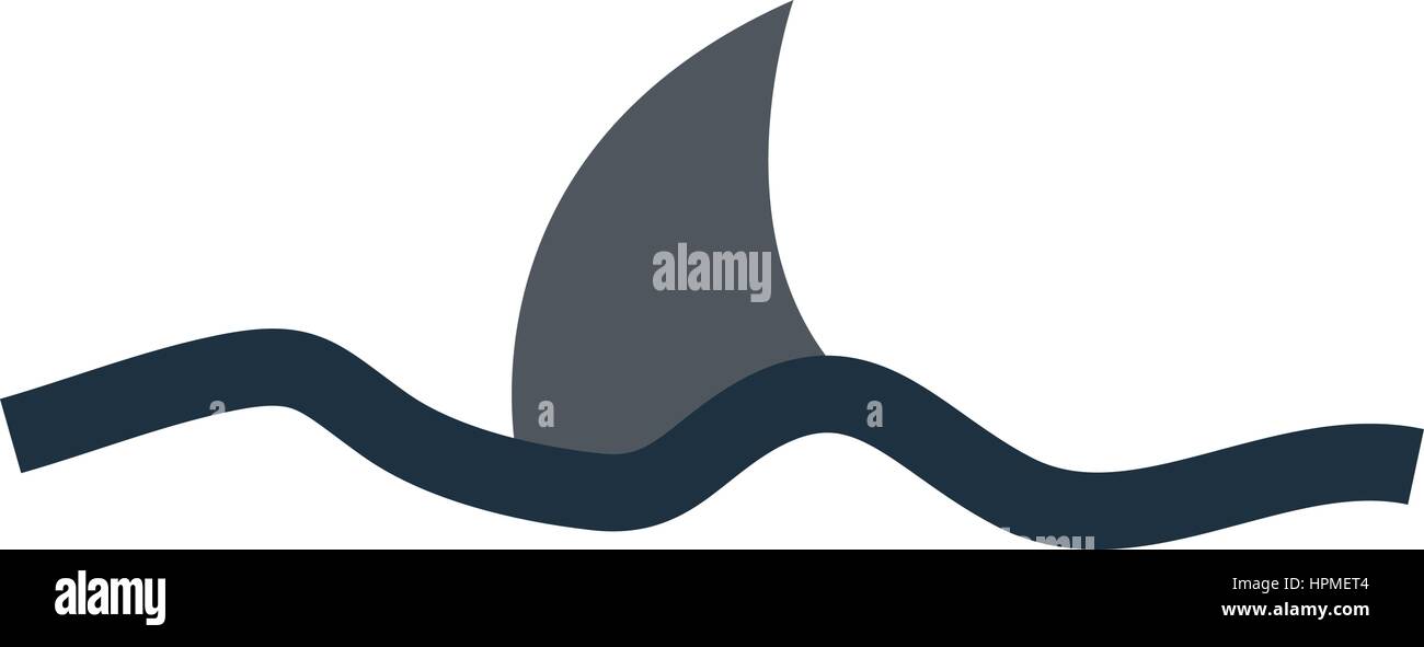 Shark fin icon Stock Vector Image & Art - Alamy