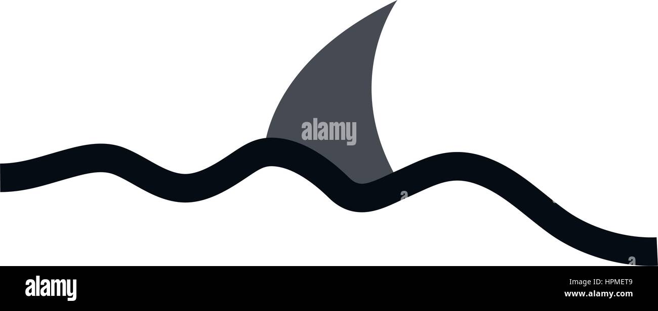 Shark fin icon Stock Vector Image & Art - Alamy