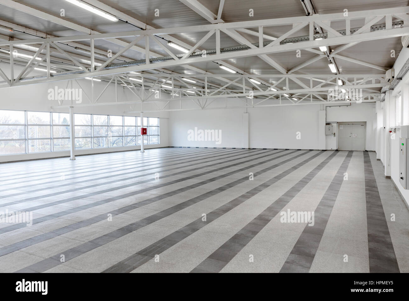empty storage place, industrial background Stock Photo - Alamy