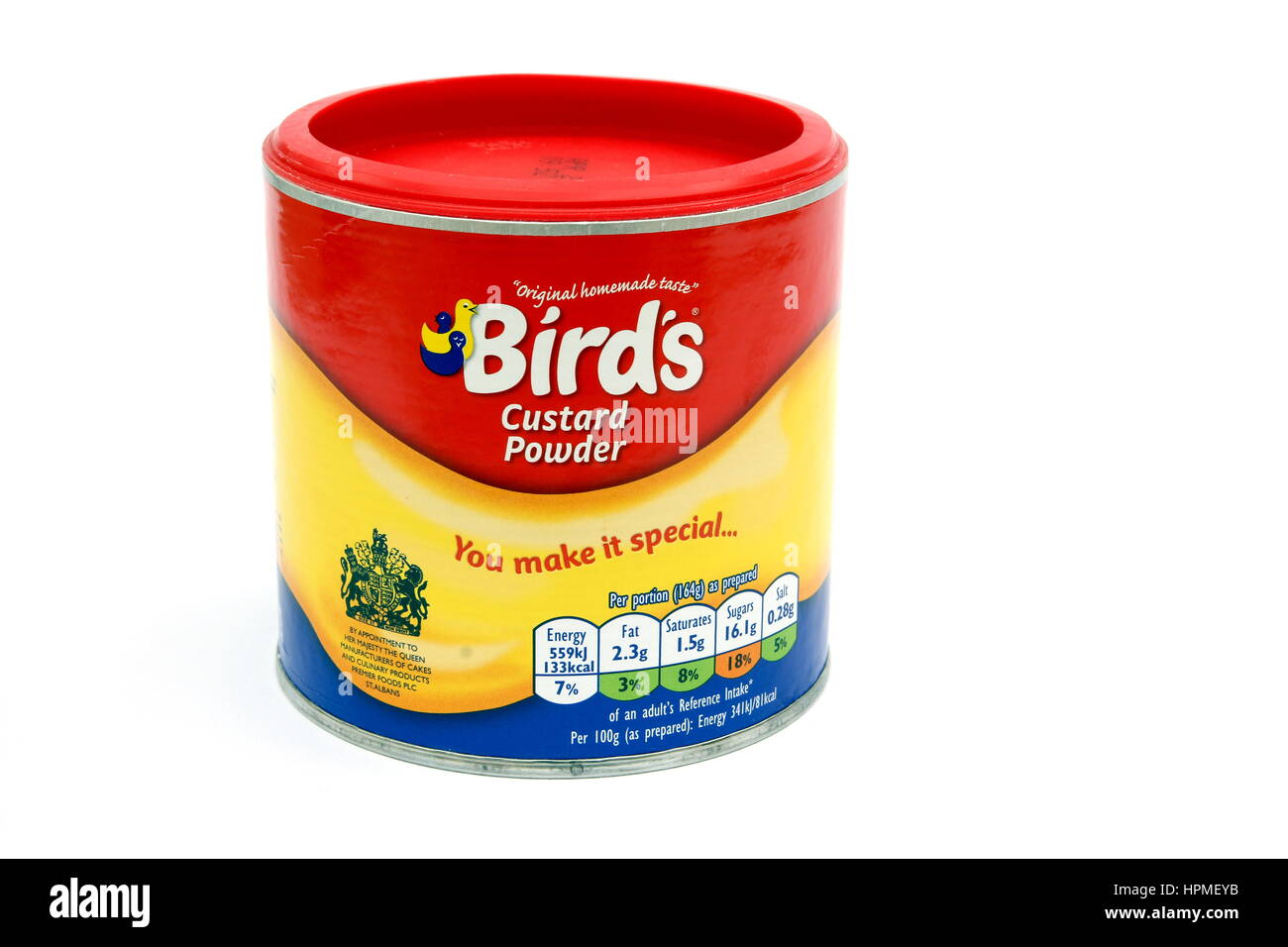 Camberley, UK - Feb 22nd 2017: Carton of Bird's Custard Powder, an ...
