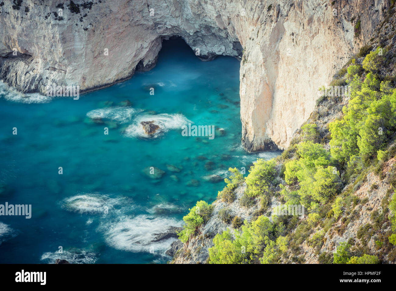 Mountain landscape, Zakynthos Stock Photo - Alamy