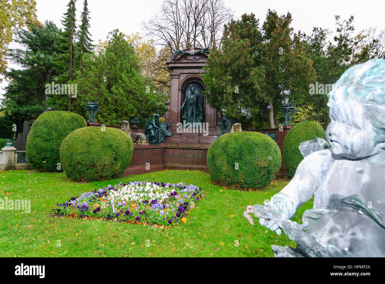 Wien, Vienna, Central cemetery; Opulent tomb of city council Meissl, 11 ...