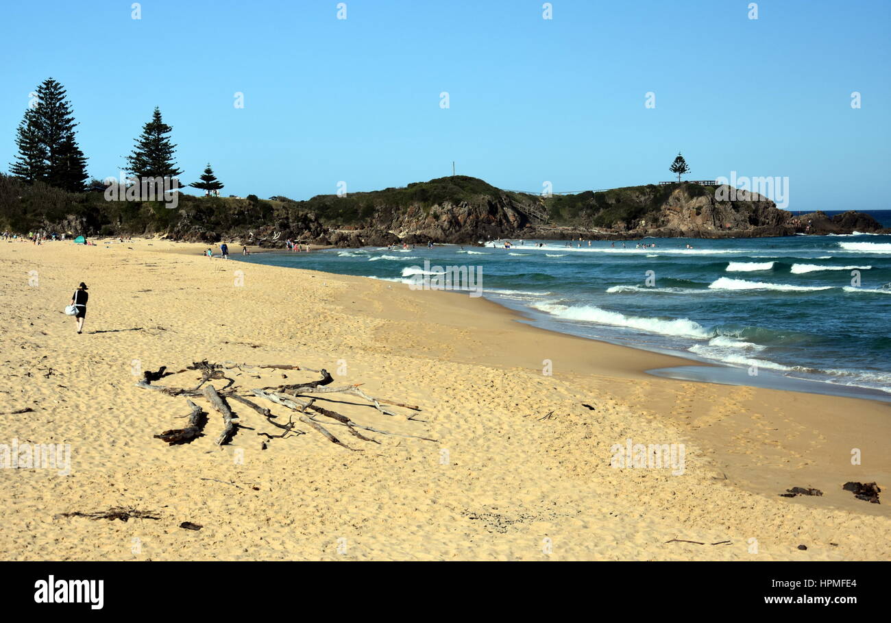 Beach at the Tuross Head. Tuross Head is a seaside village on the south ...