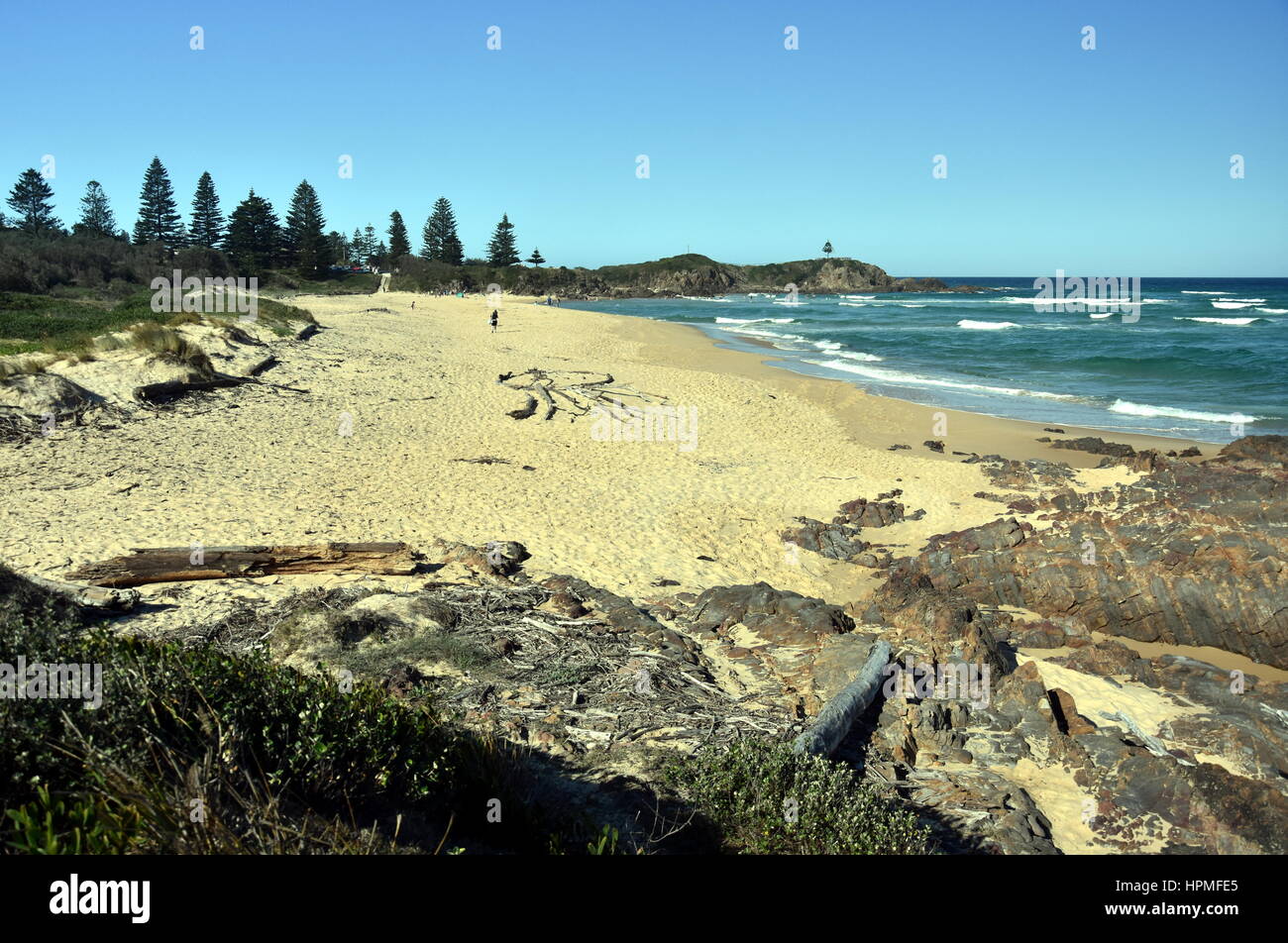 Beach at the Tuross Head. Tuross Head is a seaside village on the south ...