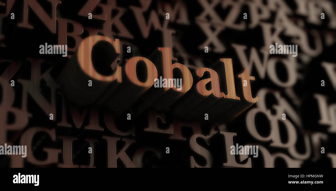 Cobalt - Wooden 3D rendered letters/message. Can be used for an online ...