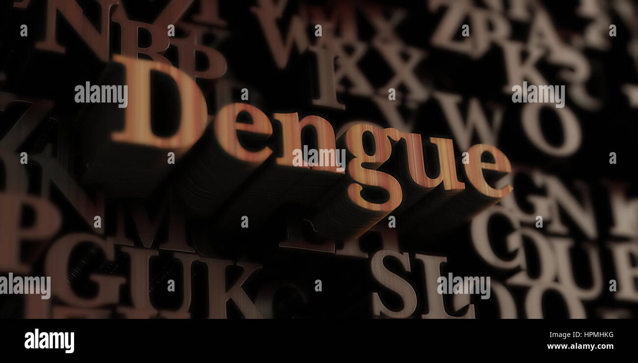 Dengue - Wooden 3D rendered letters/message. Can be used for an online ...
