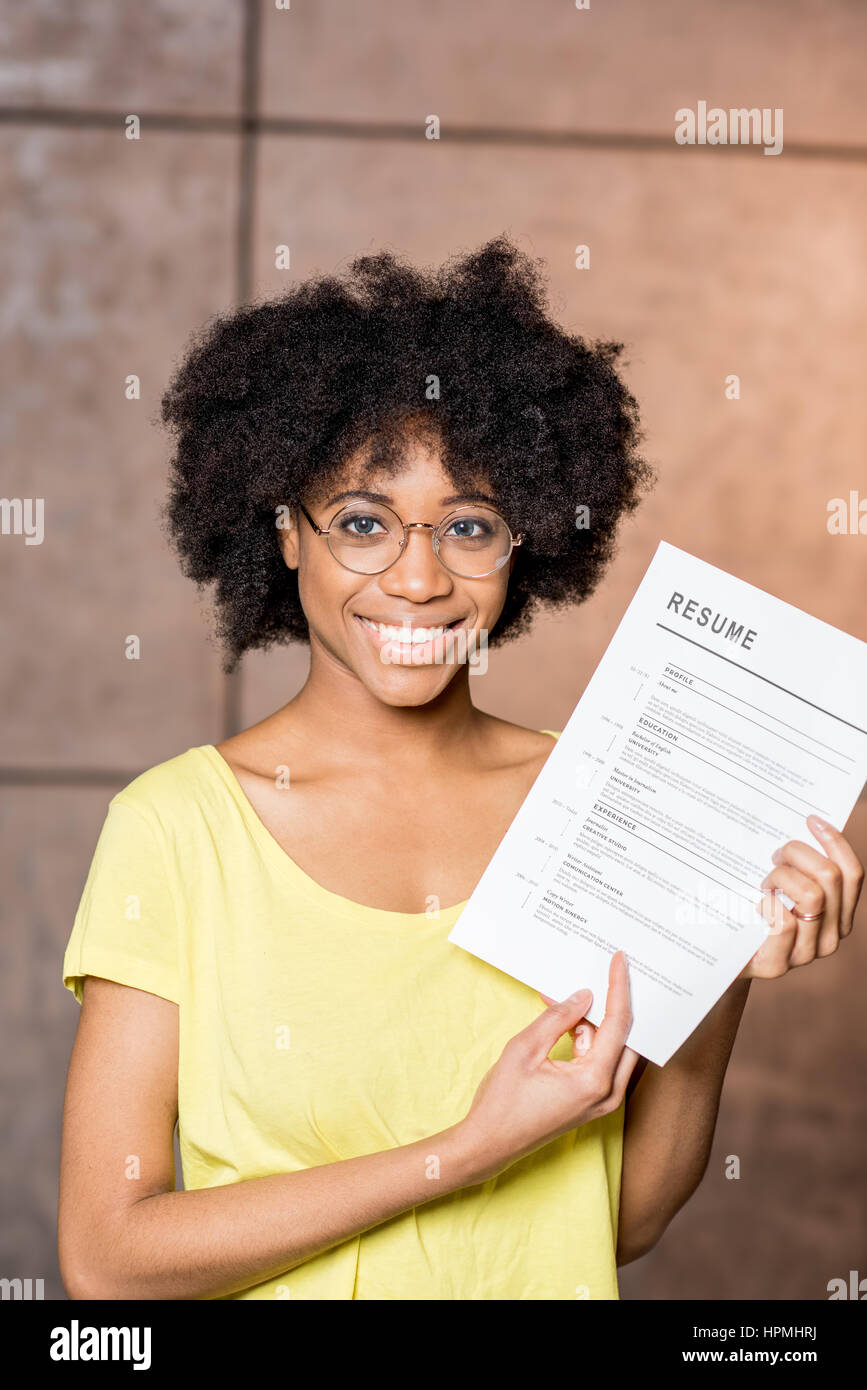 Woman cv job application hi-res stock photography and images - Alamy
