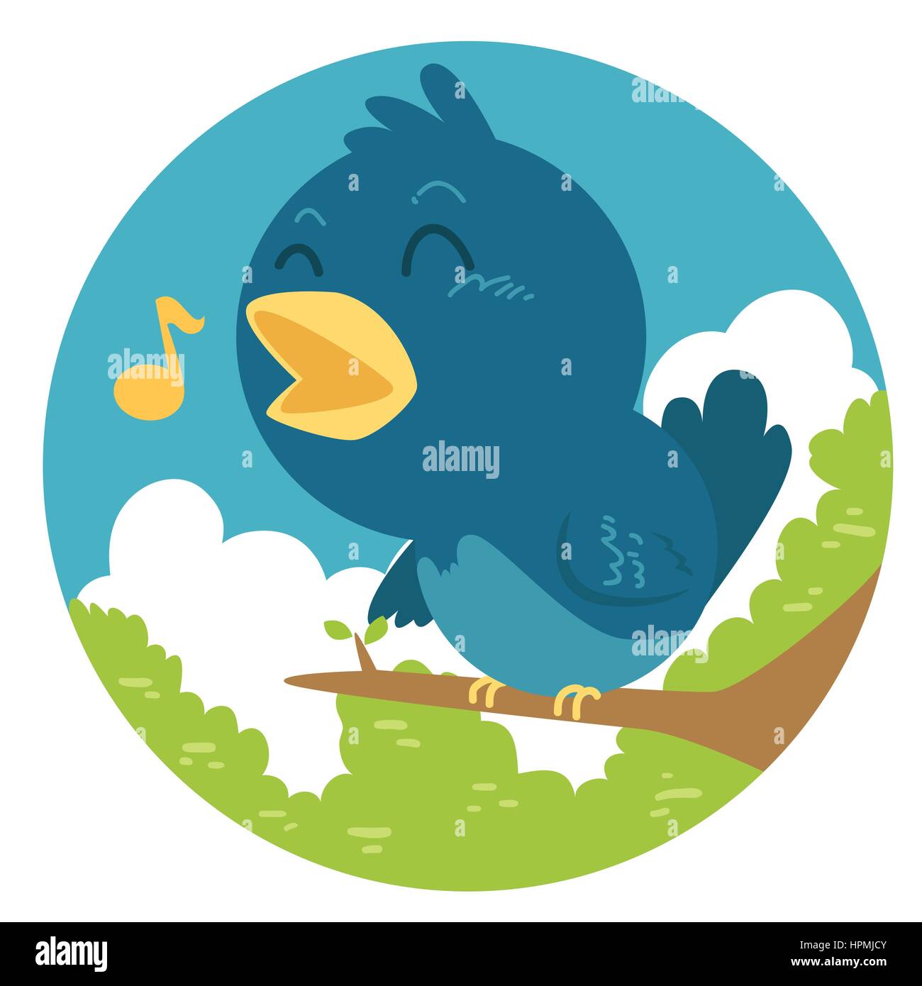 Singing happy bird hi-res stock photography and images - Alamy