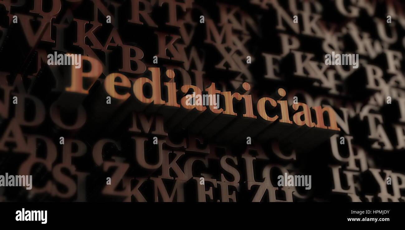 pediatrician - Wooden 3D rendered letters/message. Can be used for an ...