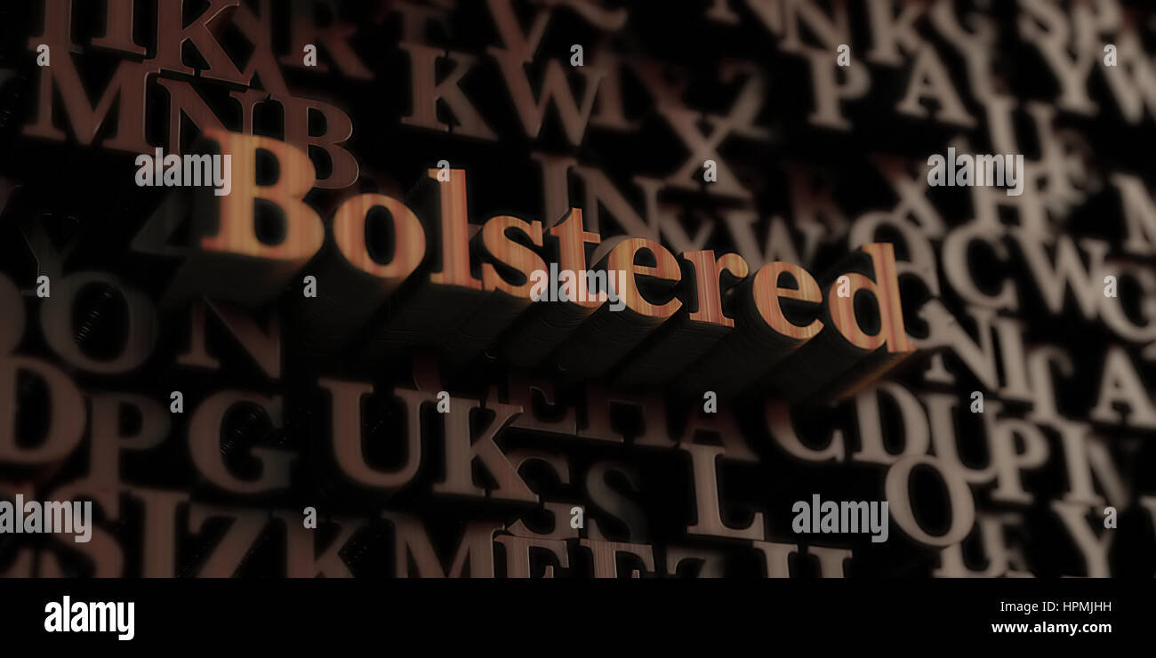 Bolstered - Wooden 3D rendered letters/message. Can be used for an ...