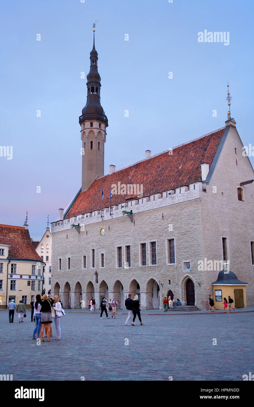 Medieval town hall in Town Hall Square,Tallinn,Estonia Stock Photo - Alamy