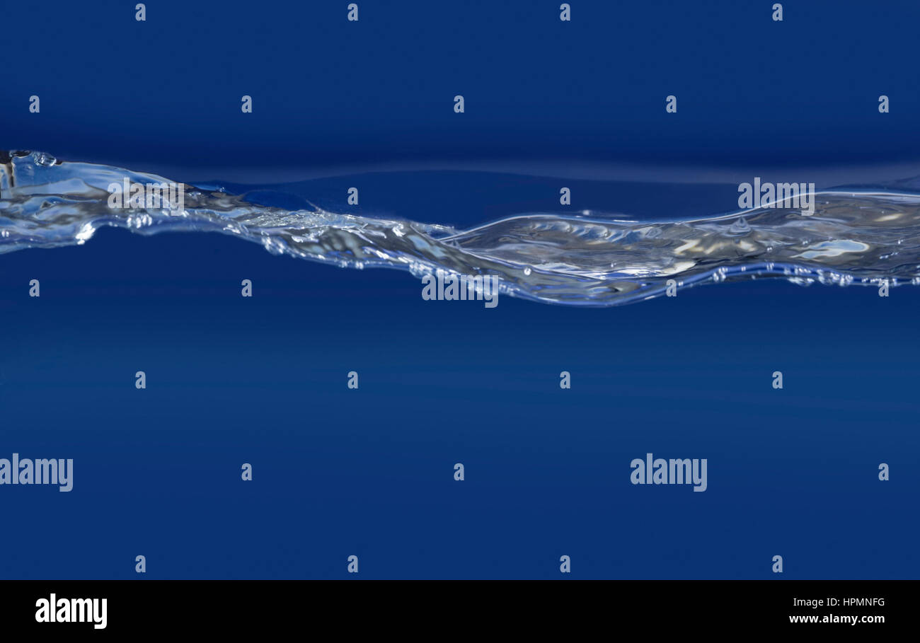 wavy water surface detail in blue ambiance Stock Photo - Alamy