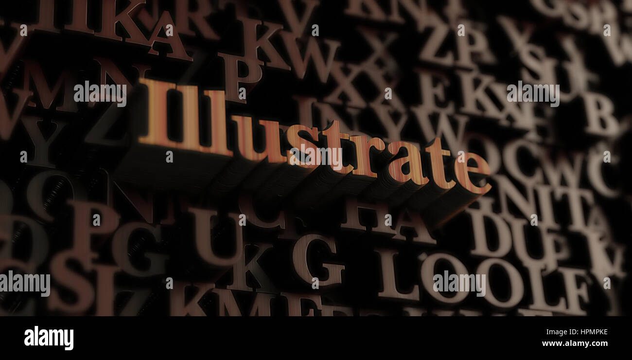 Illustrate - Wooden 3D rendered letters/message. Can be used for an ...