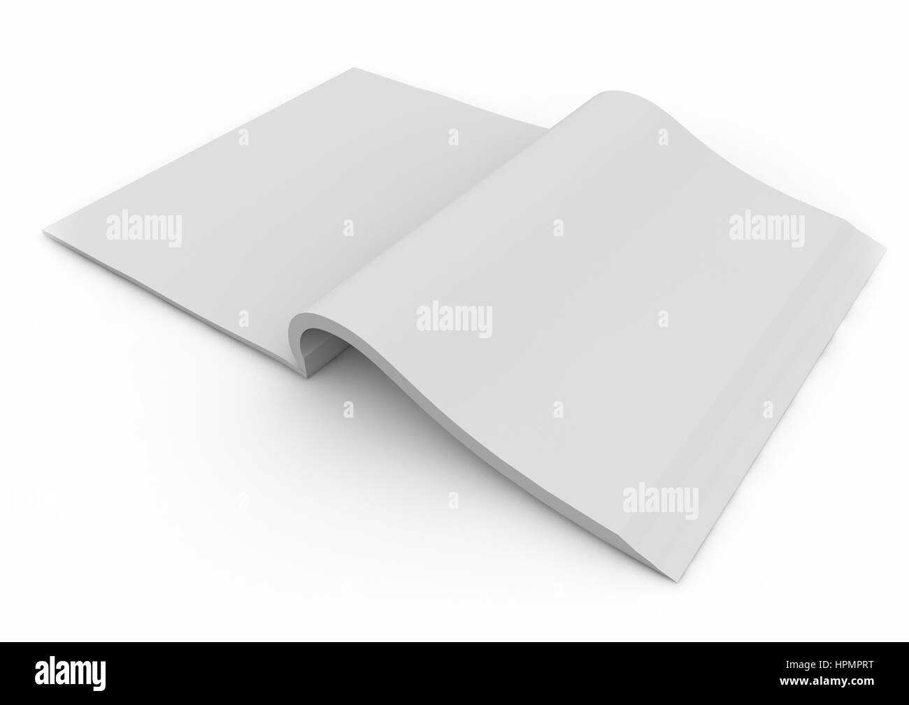 3d render of an open book Stock Photo - Alamy