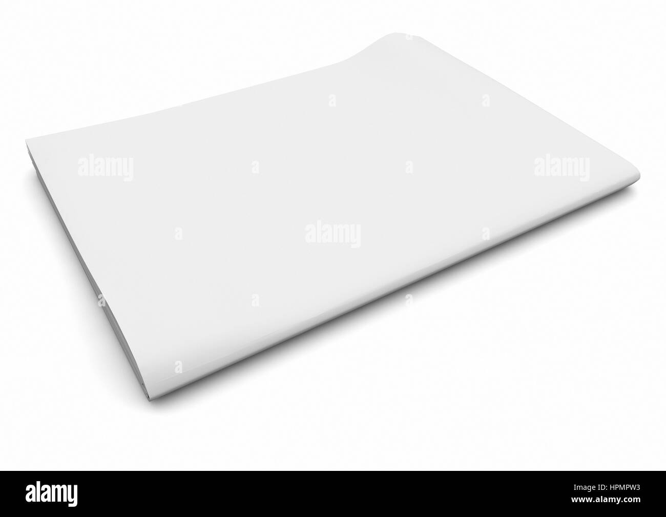 render of an empty newspaper Stock Photo - Alamy