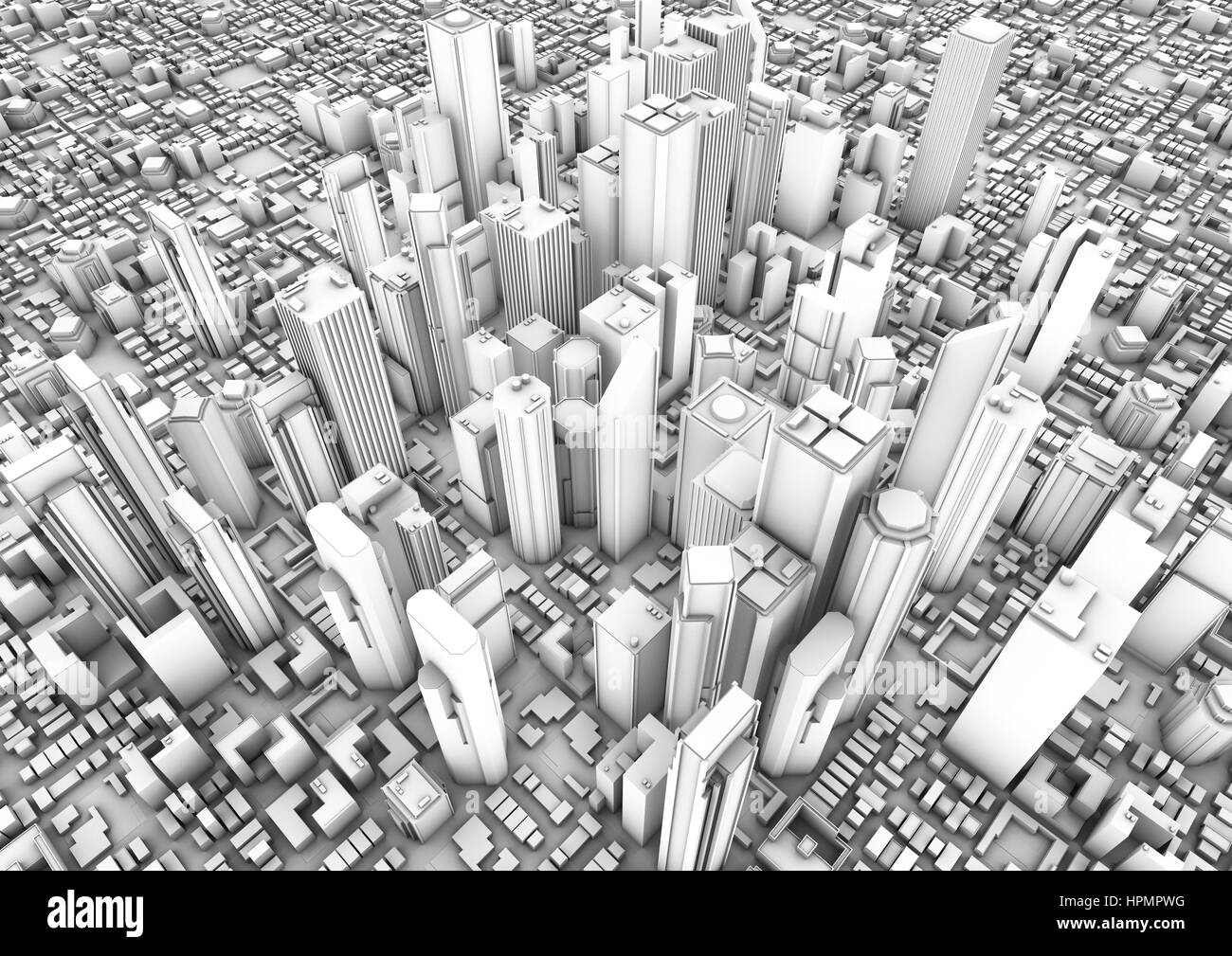 3d render of a modern city Stock Photo - Alamy