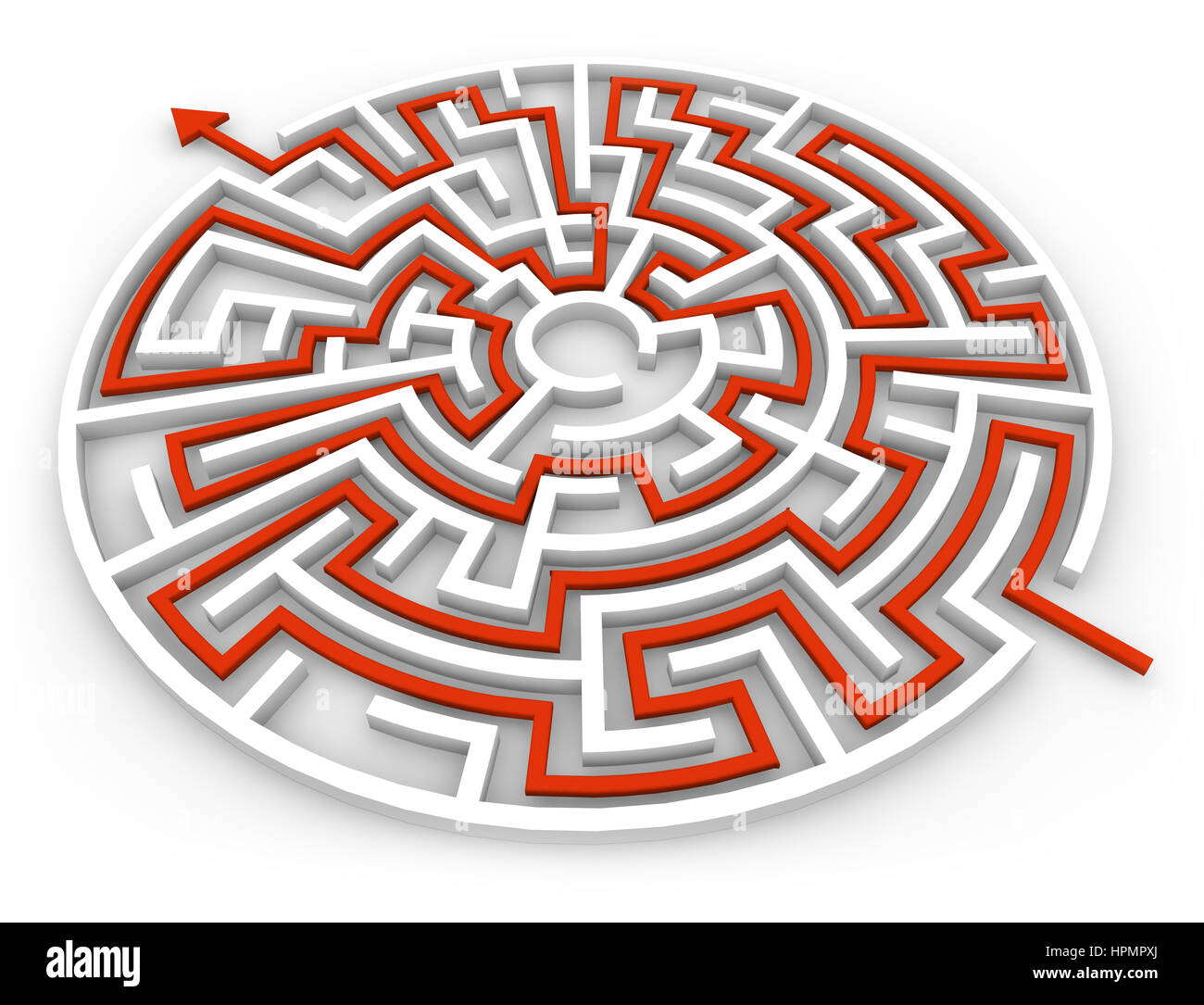 3d render of a labyrinth Stock Photo - Alamy