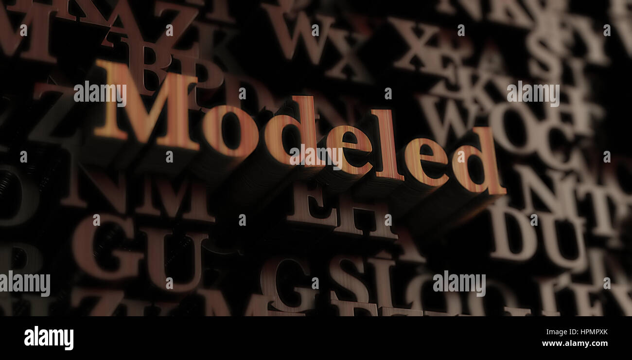 Modeled - Wooden 3D rendered letters/message. Can be used for an online ...